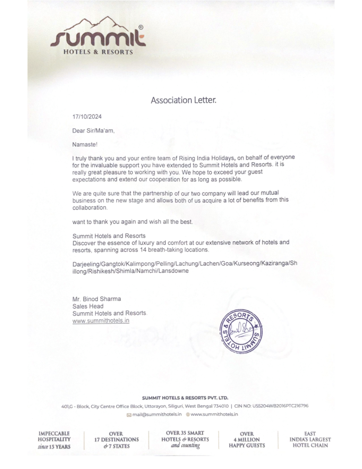 Rising India Holidays